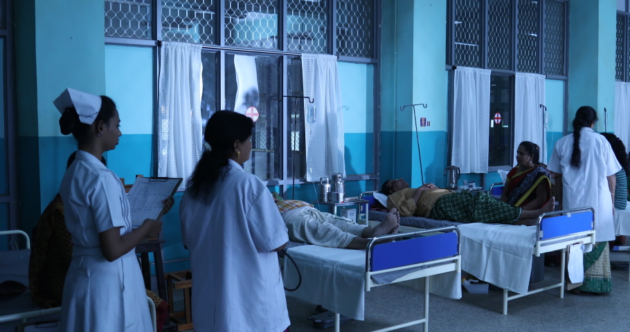 poor people government general hospital hyderabad Stock Footage Video ...