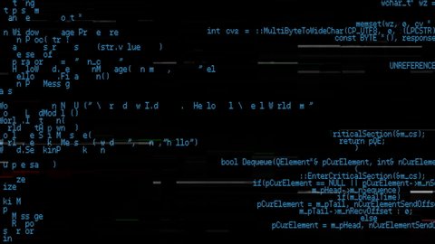 3d programming code abstract technology background Stock Footage Video ...