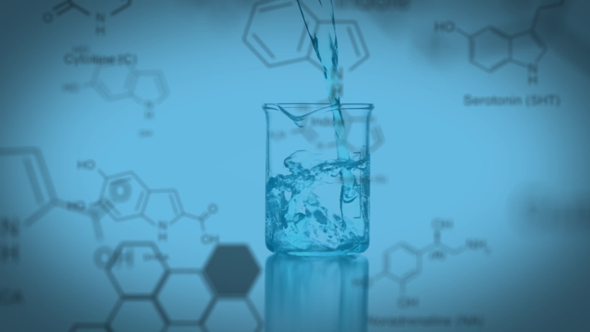 Animation of a Laboratory Beaker Stock Footage Video (100% Royalty-free ...