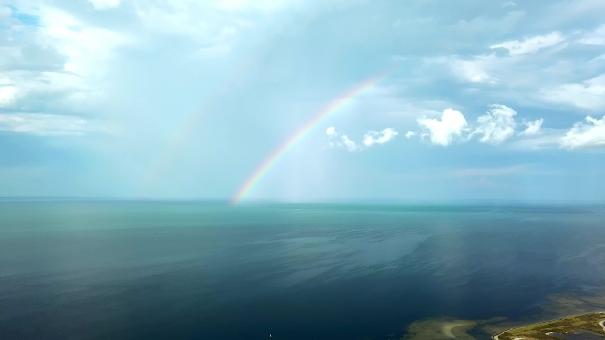 Rainbow Over Sea Stock Video Footage - 4K and HD Video Clips | Shutterstock