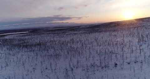 Aerial Siberia Above Sakha Yakutia Chersky Stock Footage Video (100% ...