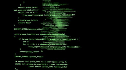 Camera Move Through Pieces Software Source Stock Footage Video (100% Royalty-free) 1036531256 ...