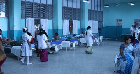 Poor People Government General Hospital Hyderabad Stock Footage Video ...