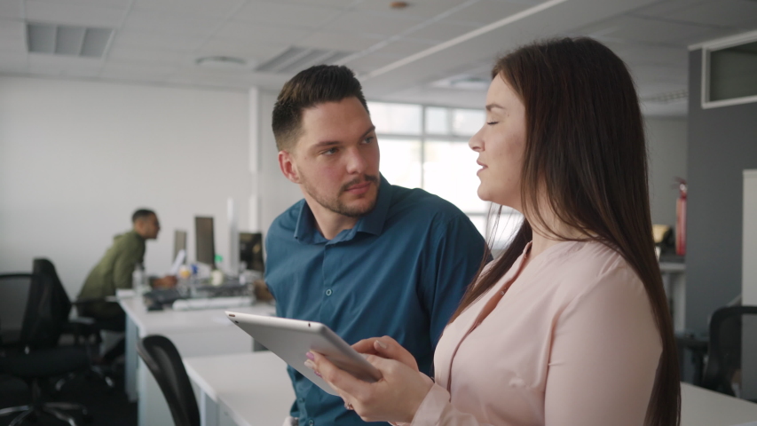 business people have private discussion inside Stock Footage Video (100 ...