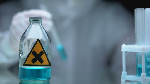 Lab Researcher Taking Fridge Test Tube Stock Footage Video (100% ...