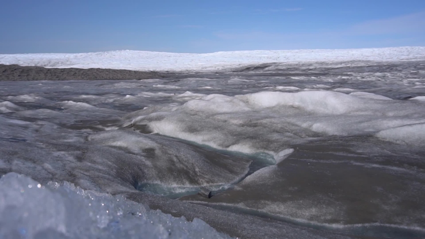 small stream melt water inland ice Stock Footage Video (100% Royalty ...