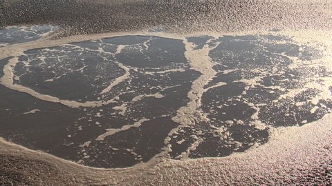 Bubbling Scum Dirty Sewage Waste Water Stock Footage Video (100% ...