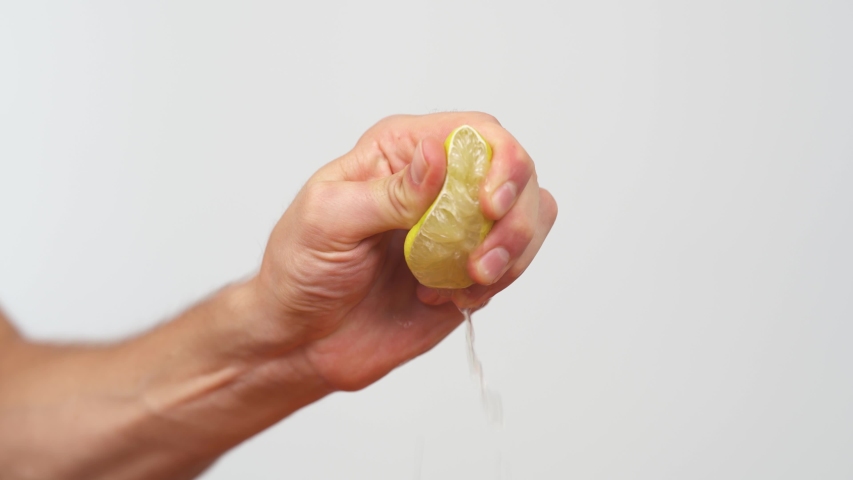 Close-up of Male Hand Squeezing Stock Footage Video (100% Royalty-free ...