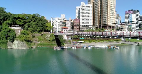 Aerial View Famous Bitan Scenic Area Stock Footage Video (100% Royalty ...