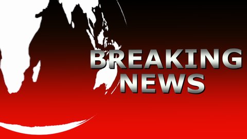 Breaking News Intro Sequence Red Spinning Stock Footage Video (100% ...