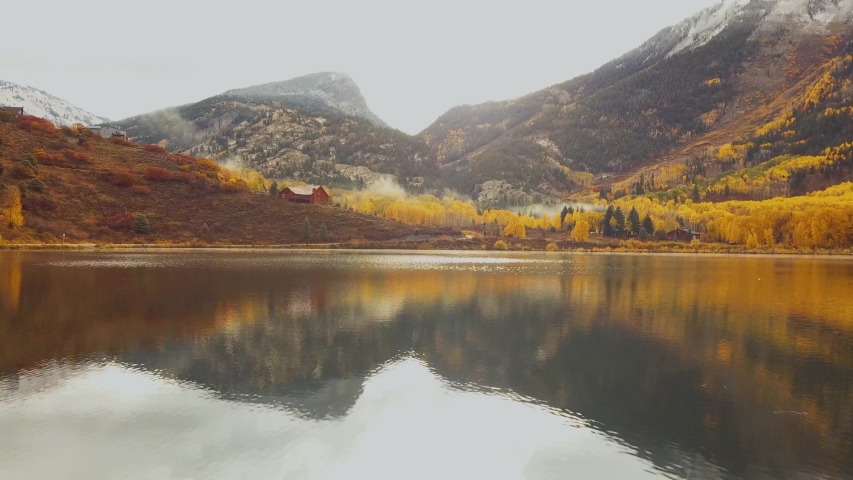 Landscape of lake and hills in Colorado image - Free stock photo ...