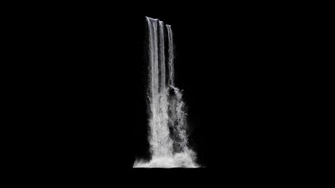 Waterfall Texture Seamless Loop 4k Isolated Stock Footage Video (100% ...