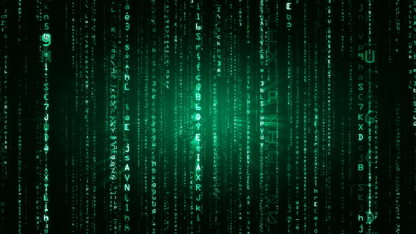 matrix style binary code camera moves Stock Footage Video (100% Royalty ...