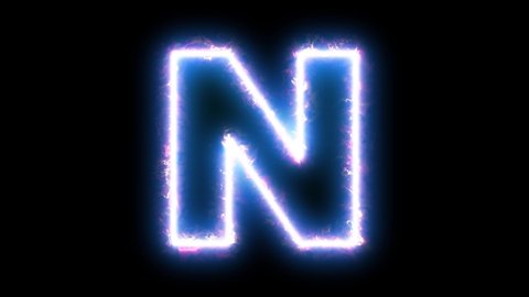 33 Neon blue letter n Stock Video Footage - 4K and HD Video Clips ...