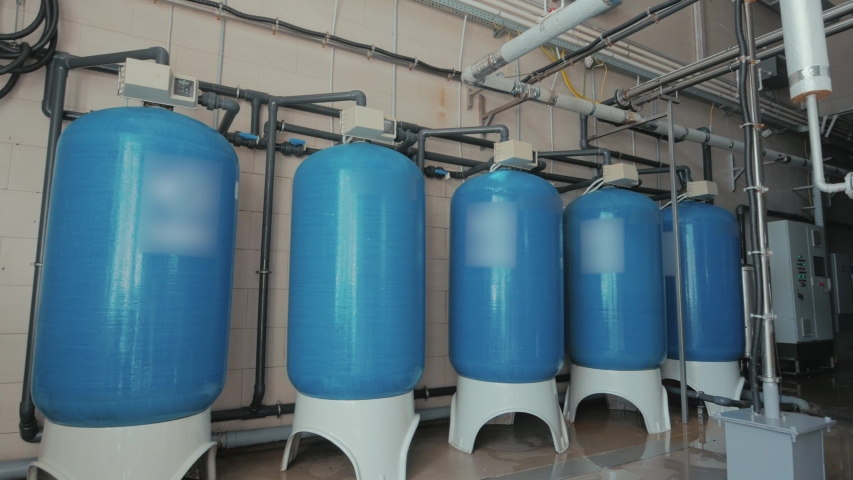 drinking water factory plant production industrial Stock Footage Video ...