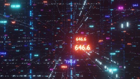 Digital Fly Binary Code Background Loop Stock Footage Video (100% Royalty-free) 1036982612 ...