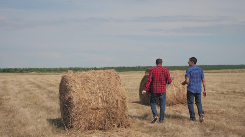 Teamwork Agriculture Smart Farming Concept Lifestyle Stock Footage ...