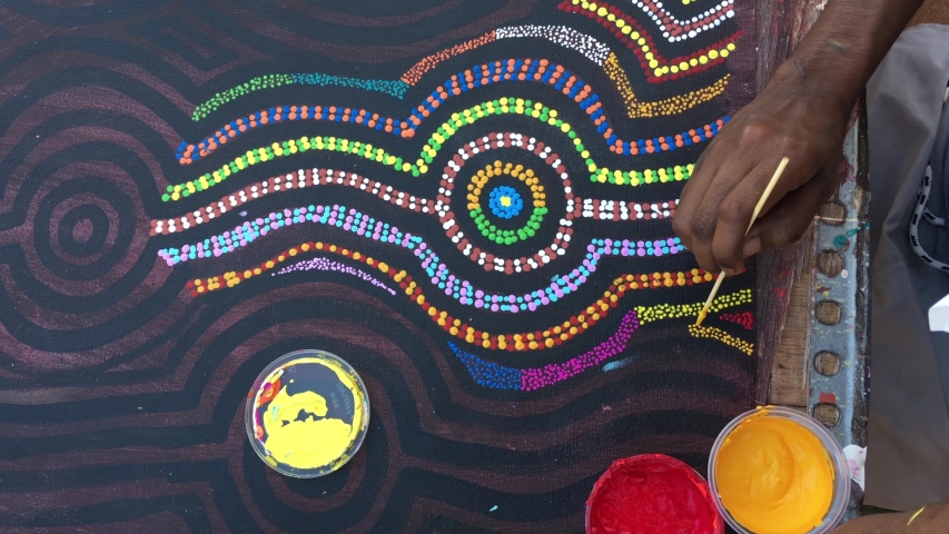 Australian Aboriginal Pattern Stock Video Footage - 4K and HD Video ...