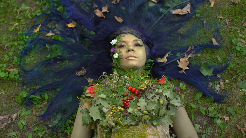 smiling nature personification forest safe planet Stock Footage Video ...