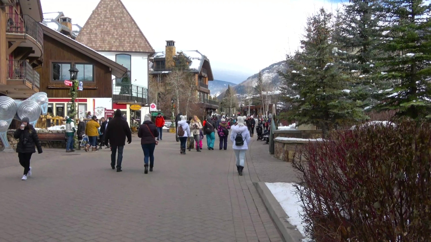 Vail,coloradousa-december,30,2018.vail Village,small Town at Base Stock ...