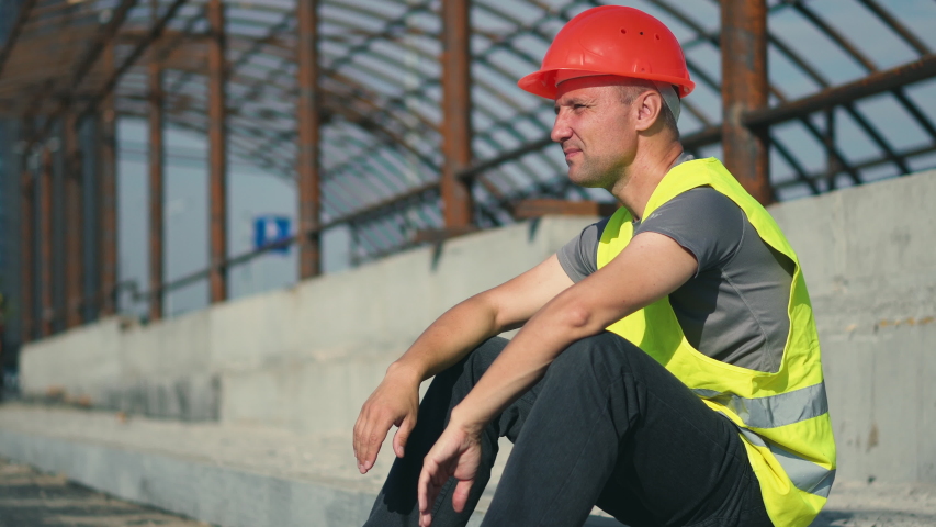 758 Construction worker stress Stock Video Footage - 4K and HD Video ...
