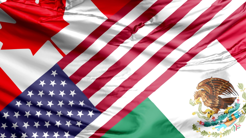 canada usa mexico flag world cup Stock Footage Video (100% Royalty-free ...