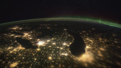 Planet Earth Seen International Space Station Stock Footage Video (100% ...