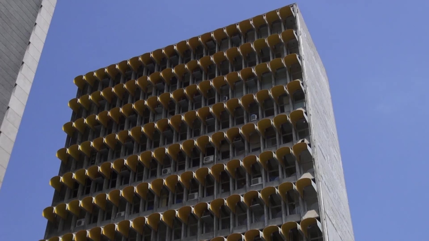 Architectural Lines Building Geometric Shapes Concrete Stock Footage ...