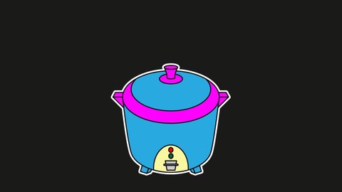 Rice cooker cartoon Stock Video Footage - 4K and HD Video Clips ...