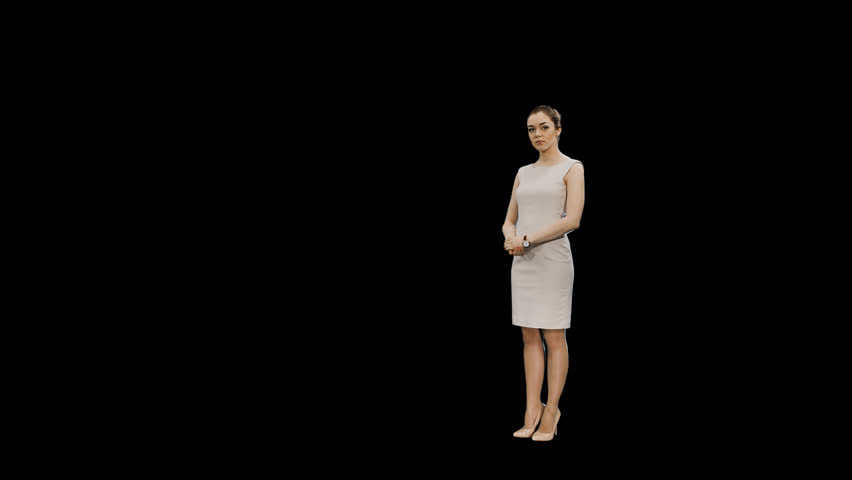 tv host transparent background alpha channel Stock Footage Video (100% ...