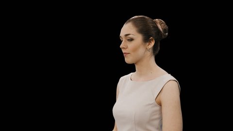 Tv Host Transparent Background Alpha Channel Stock Footage Video (100% ...