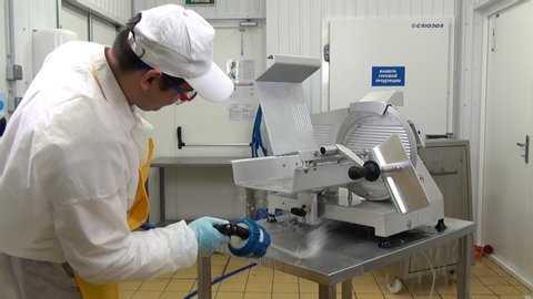 Scientist Works Laboratory Trunk Cells Scientists Stock Footage Video ...