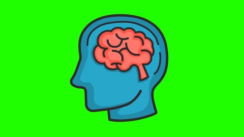 Person Brain Green Screen Animation Stock Footage Video (100% Royalty ...