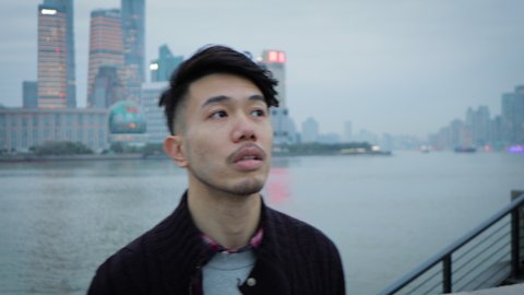 Chinese Man Shanghai China Stock Footage Video (100% Royalty-free ...