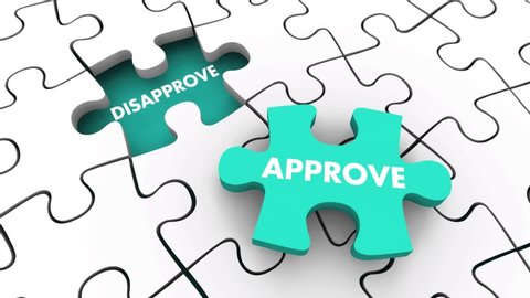 Approve Vs Disapprove Positive Answer Response Stock Footage Video (100 ...