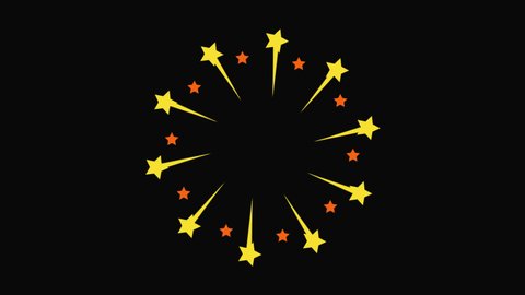 2d Abstract Cartoon Animation Firework Colorful Stock Footage Video ...