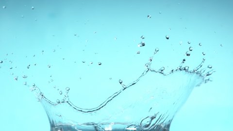 Super Slow Motion Shot Water Splash Stock Footage Video (100% Royalty ...