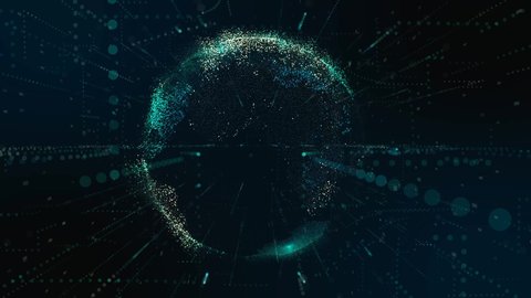 Digital Globe Abstract Background Stock Footage Video (100% Royalty ...