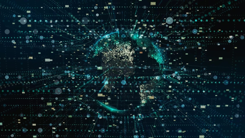 digital globe abstract background Stock Footage Video (100% Royalty ...