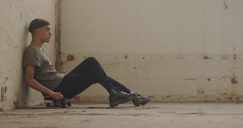 Dancing Man Breakdancing On Roof Top Stock Footage Video (100% Royalty ...