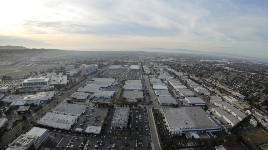Torrance California Aerial Flying Above Stock Footage Video (100% ...