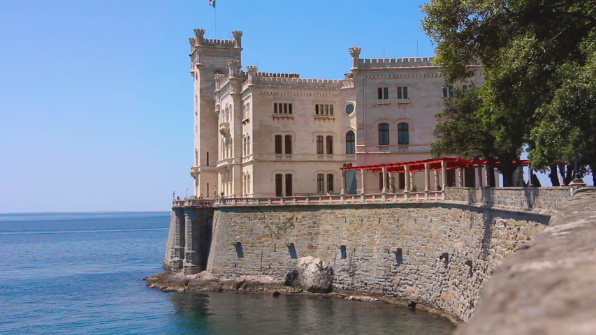 The Miramare Castle in Trieste, Italy image - Free stock photo - Public ...