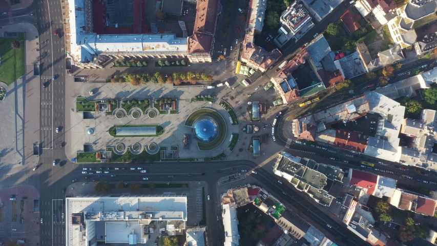 Independence Square and city view in Kiev, Ukraine image - Free stock ...
