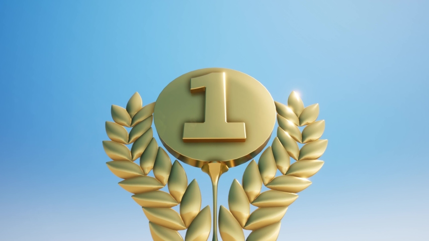 first place gold award number one Stock Footage Video (100% Royalty ...