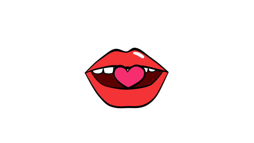 Animated Lips Kiss and a Stock Footage Video (100% Royalty-free ...