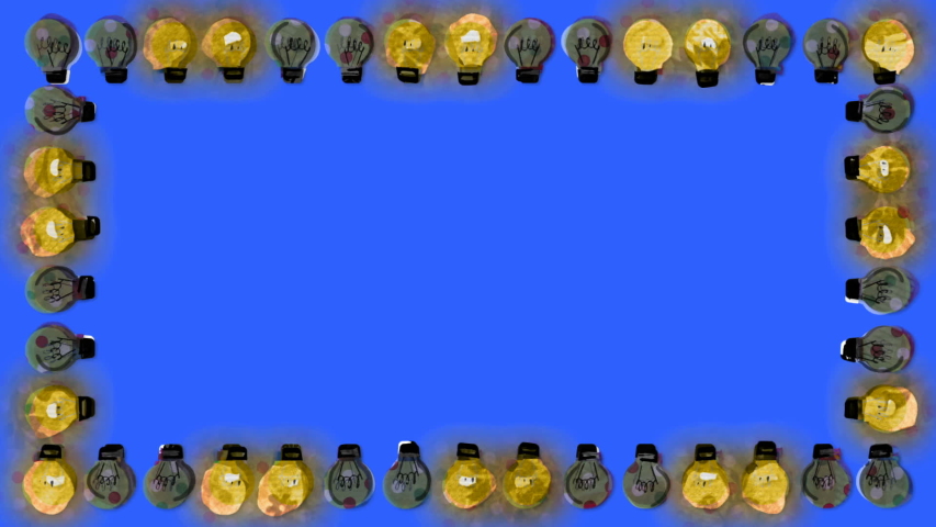 frame cartoon stop motion light bulbs Stock Footage Video (100% Royalty ...