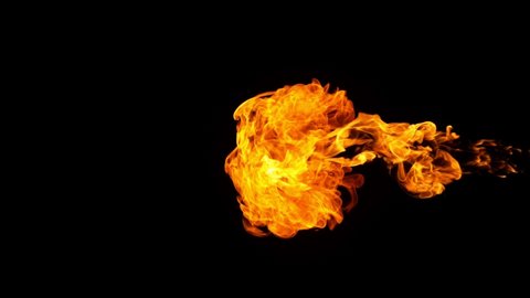 set 4 isolated fire flames slow Stock Footage Video (100% Royalty-free ...