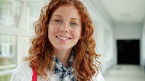 Beautiful Girl Inviting People Avail Opportunity Stock Footage Video ...