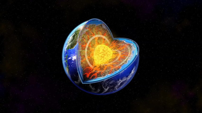 geography visual representation layers earth spread Stock Footage Video ...