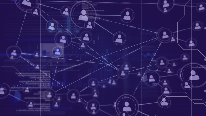 Animation of Network and Data Stock Footage Video (100% Royalty-free ...